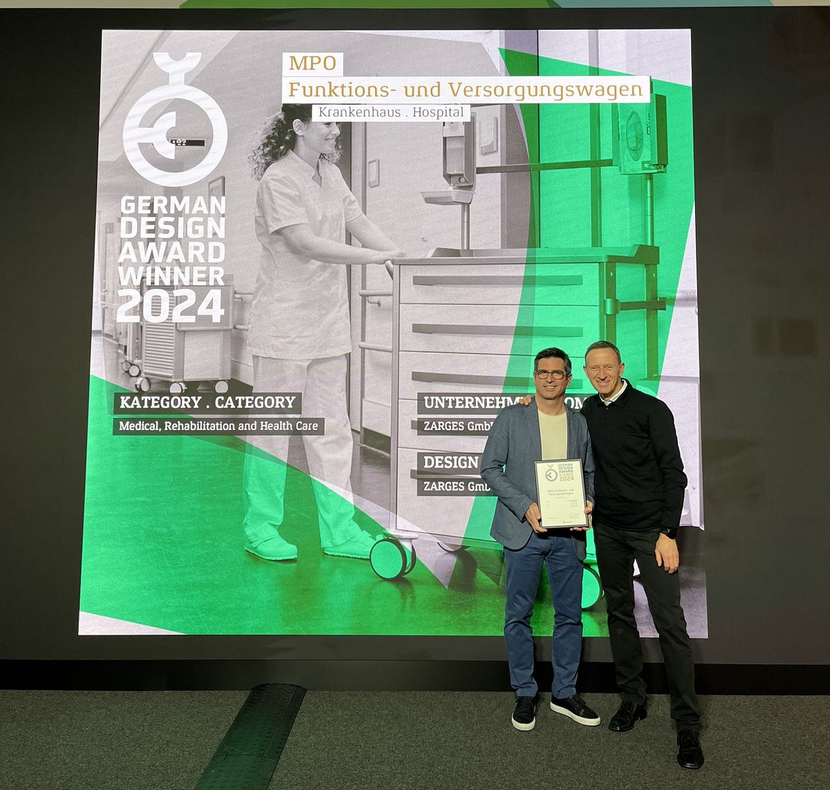 Award ceremony for the German Design Award 2024 - ZARGES