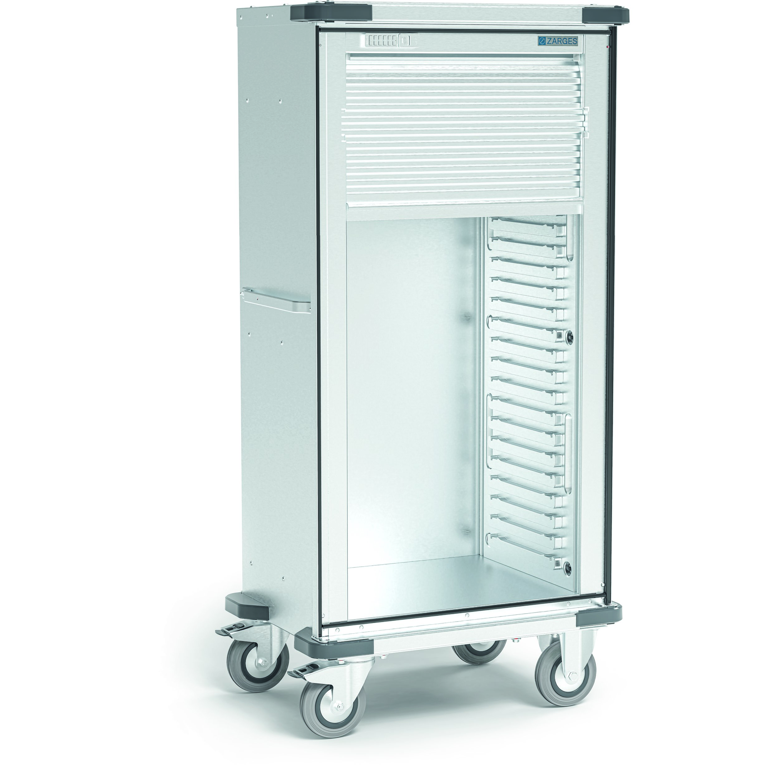 W 105 N modular cupboard trolley with rolling tambour door | Cupboard ...