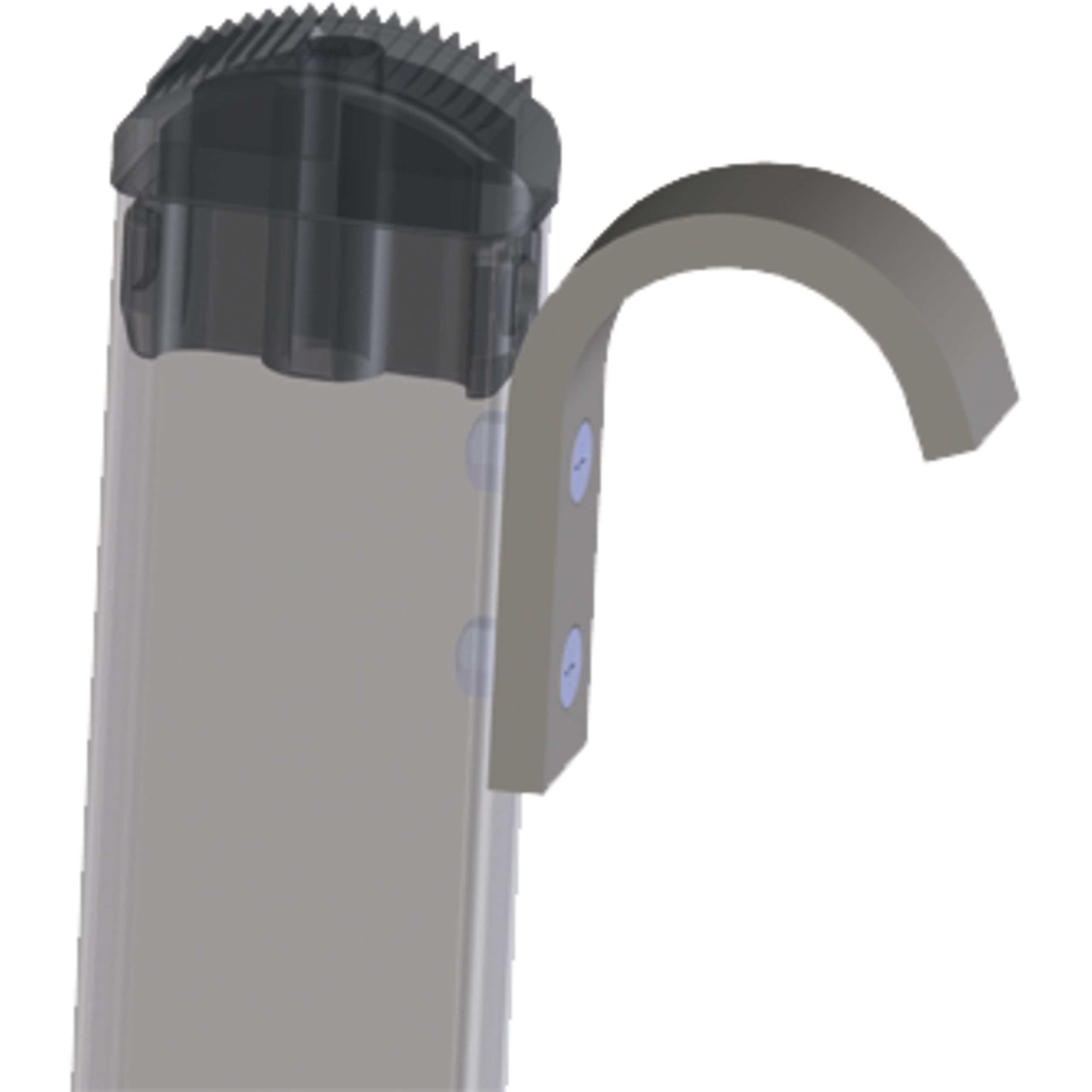 Hooks for ladders with standard rungs, treads and extra wide rungs ...