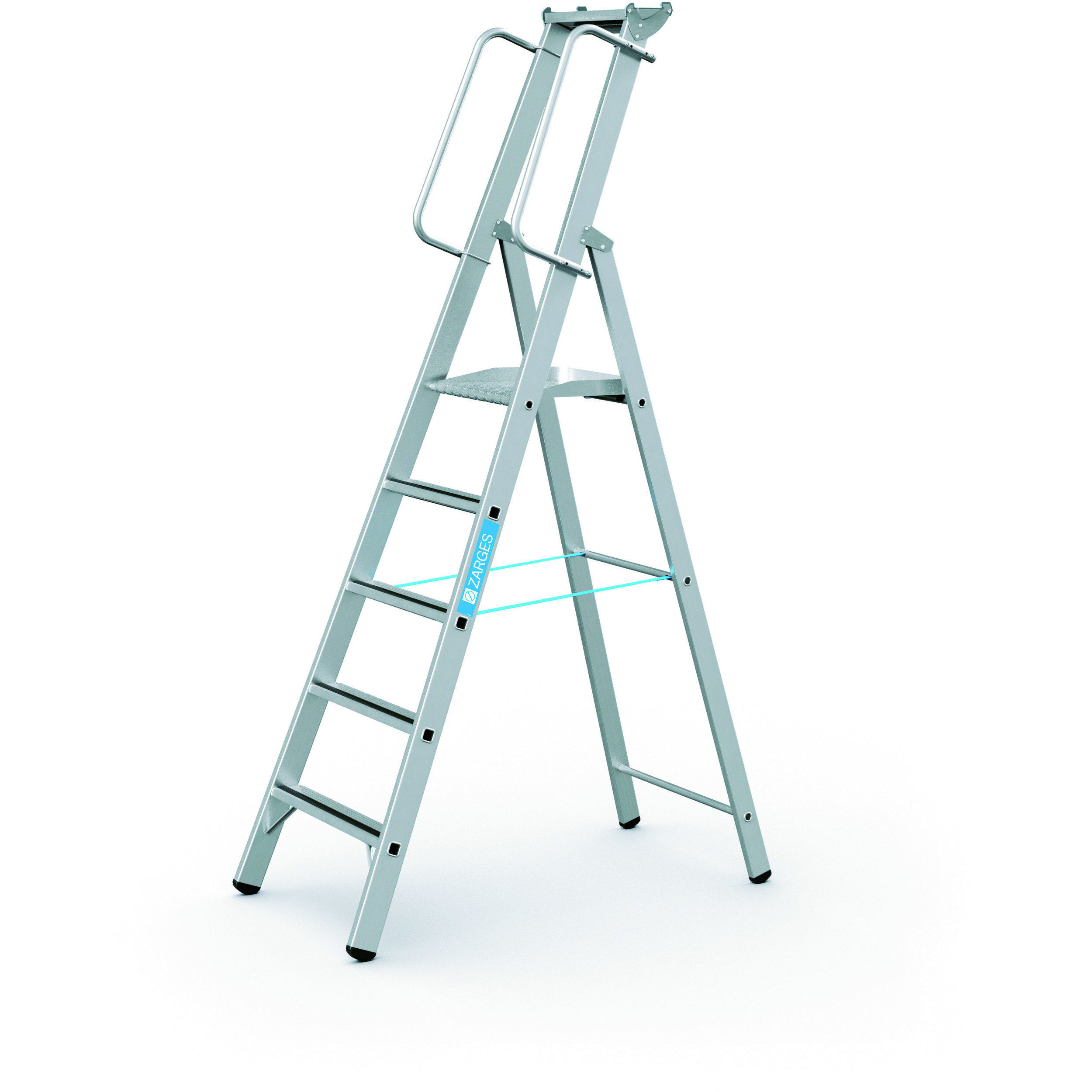 Meistertritt S | Stepladders, single-sided access | ZARGES - Innovations in aluminium