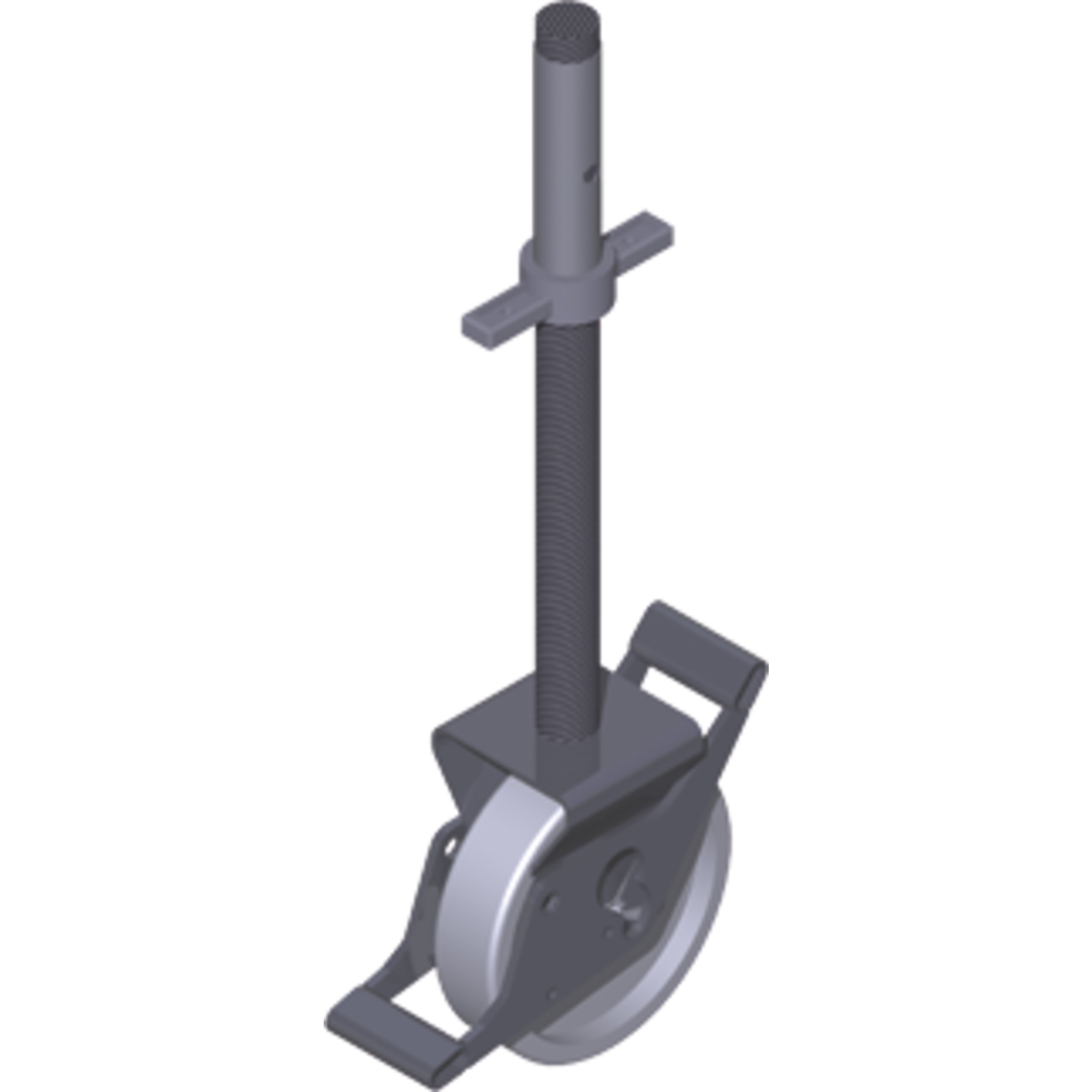 Swivel castor with height adjuster, Ø 200 mm | Swivel castors and foot ...