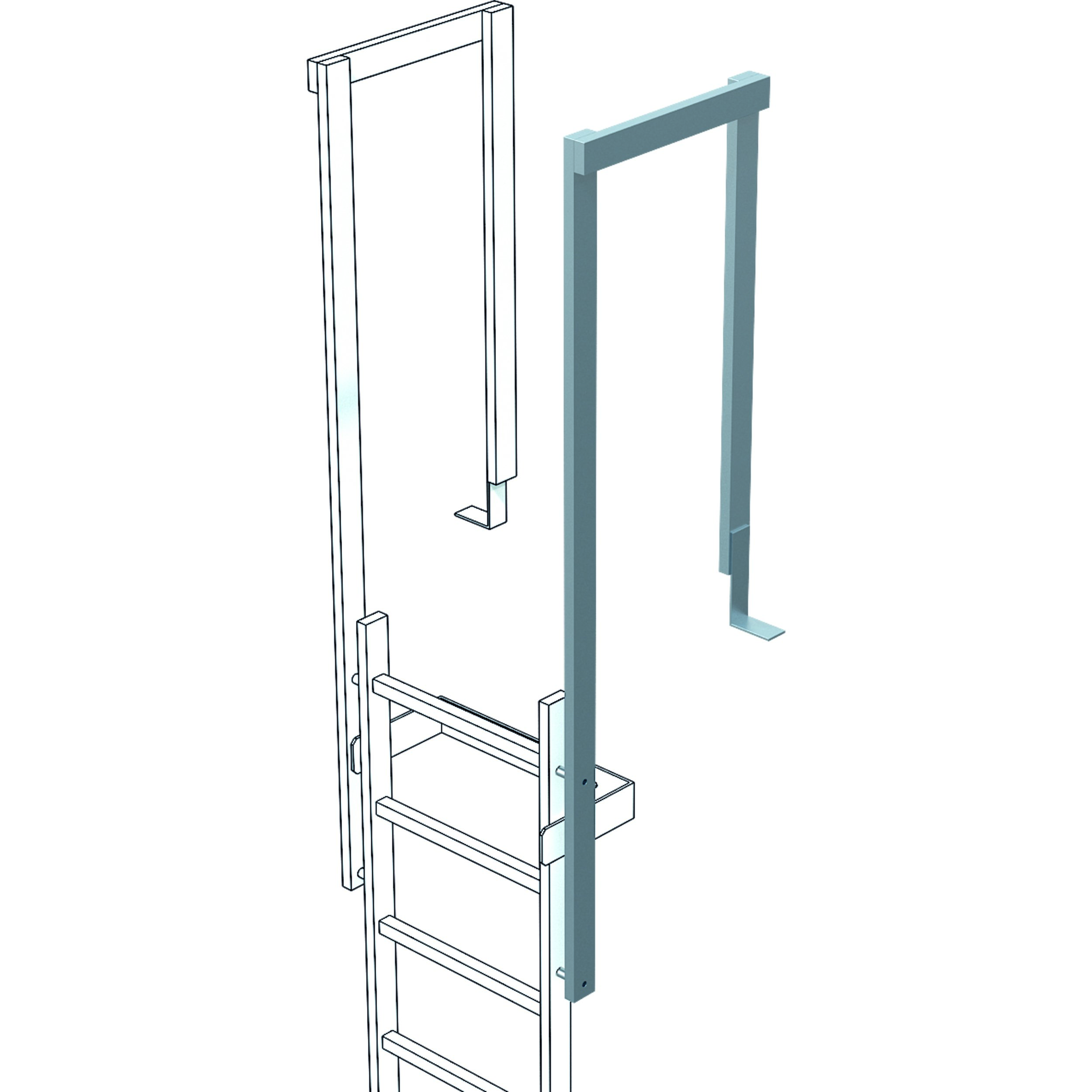 Landing rail | Top entry/exit | ZARGES - Innovations in aluminium