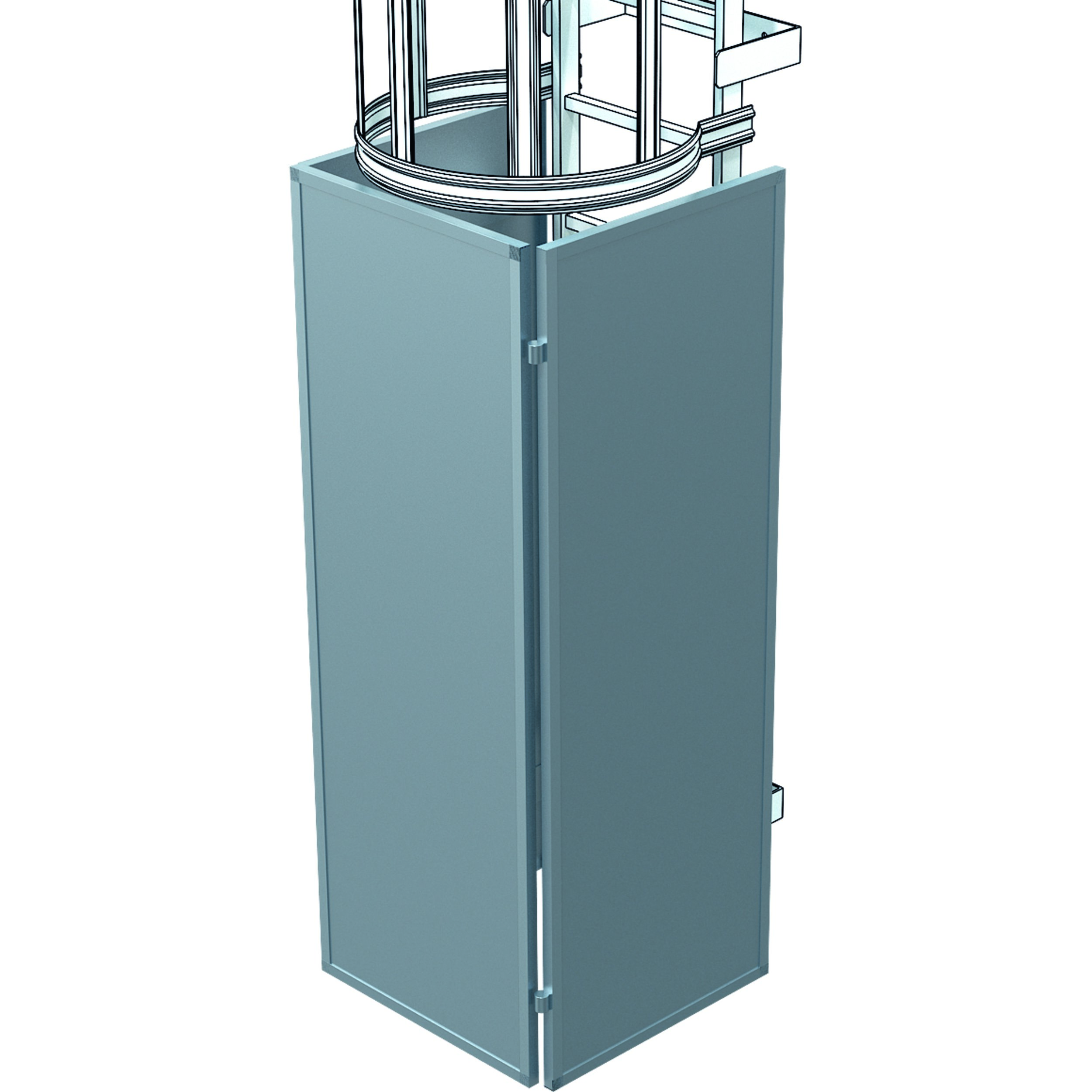 Security door with fixed side parts | Access protection for escape ...