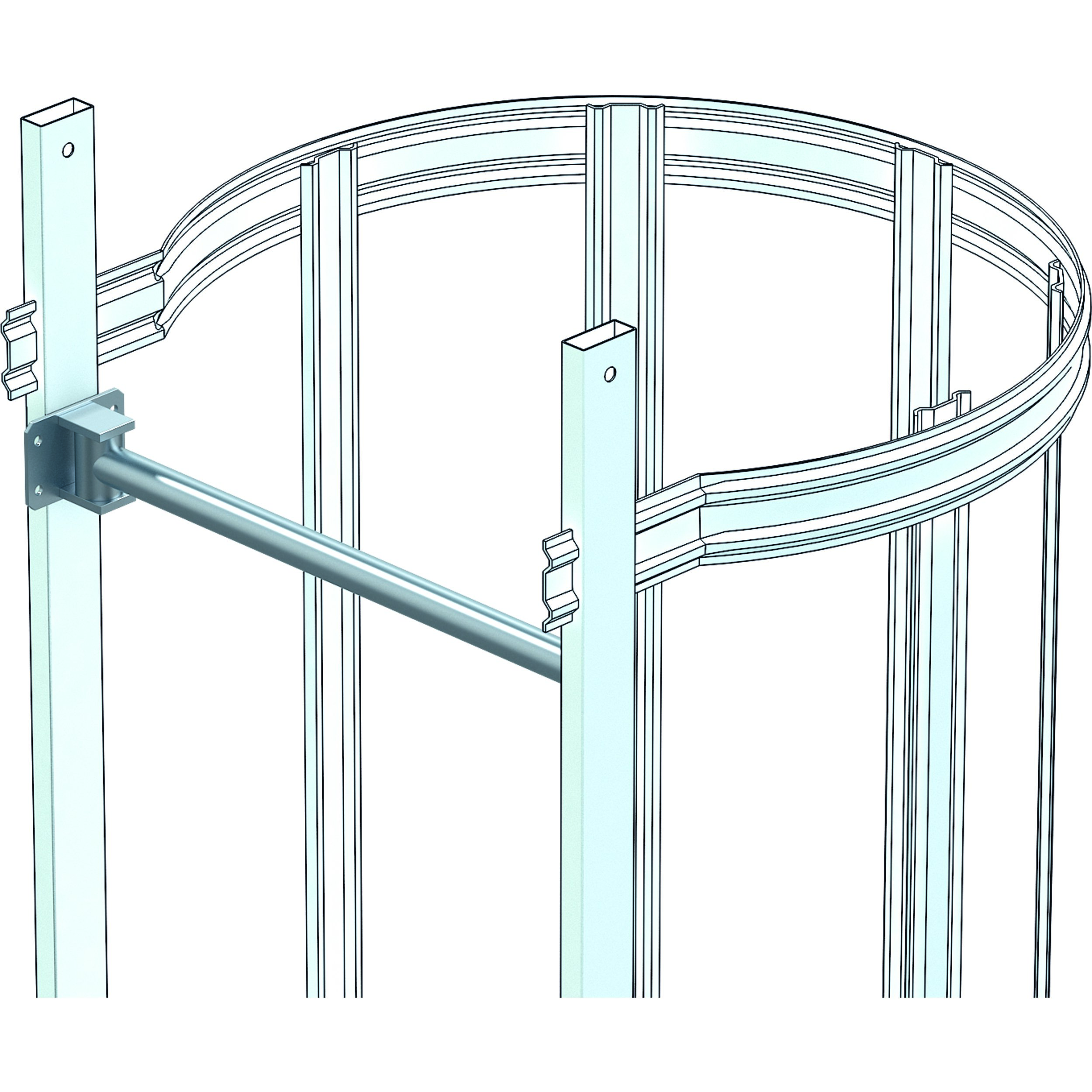 Safety barrier with gravity lock | Pole barrier | ZARGES - Innovations ...