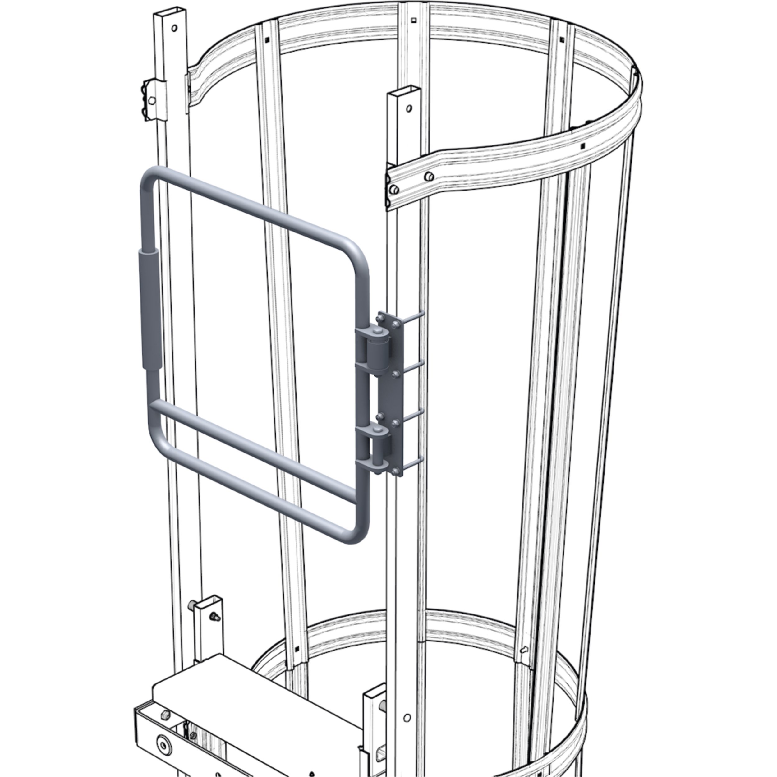 Double safety barrier | Pole barrier | ZARGES - Innovations in aluminium