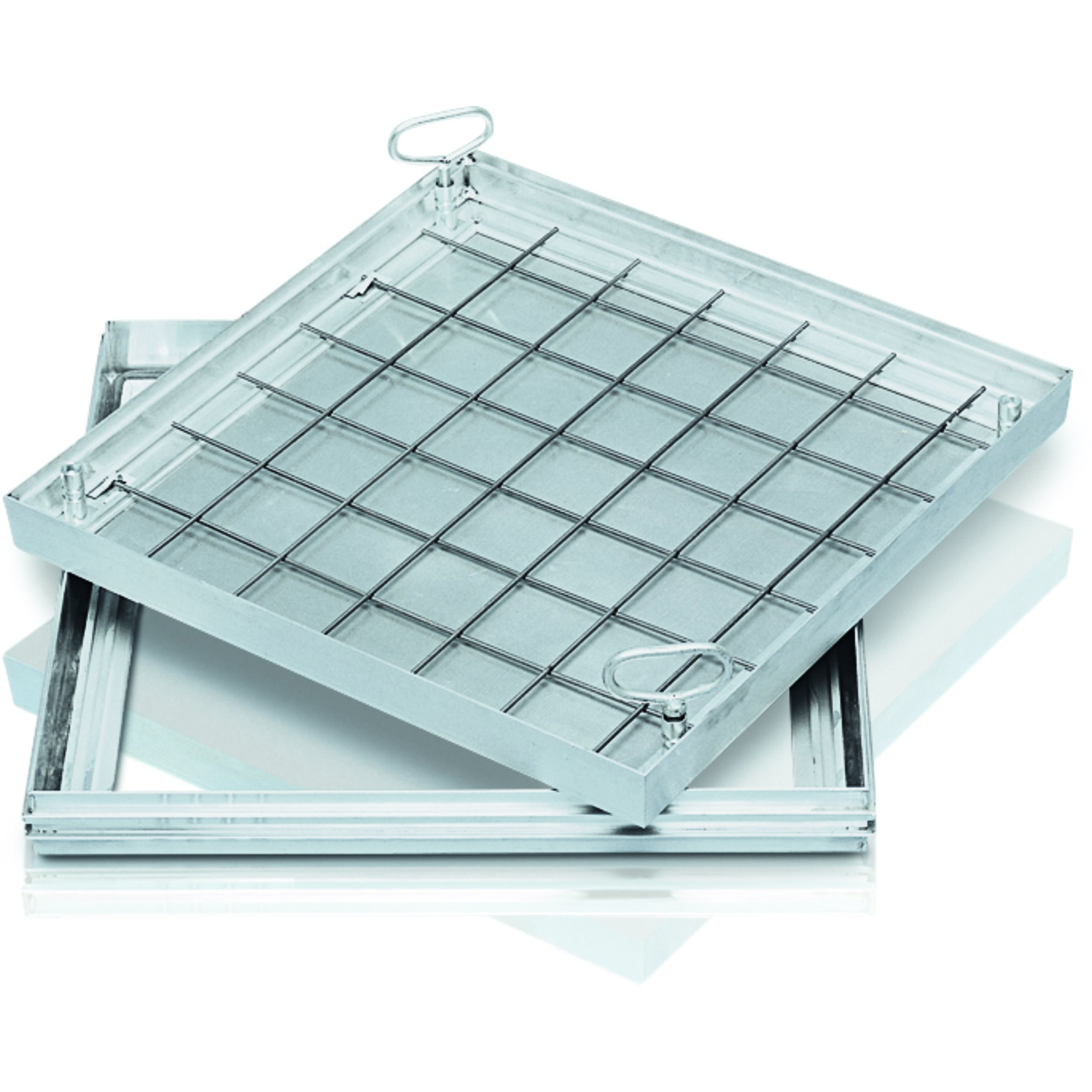 Aluminium shaft covers with cover trough | Shaft covers | ZARGES ...